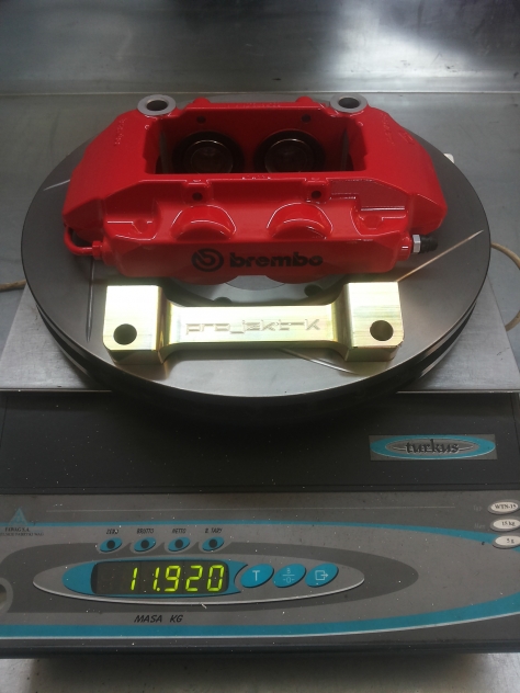 Big Brake Kit – 324×30 + Brembo – front axle EP3/FN2 – red Clio 3 RS ...